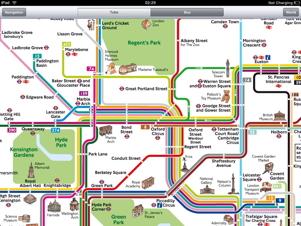 Printable London Tube Map With Attractions